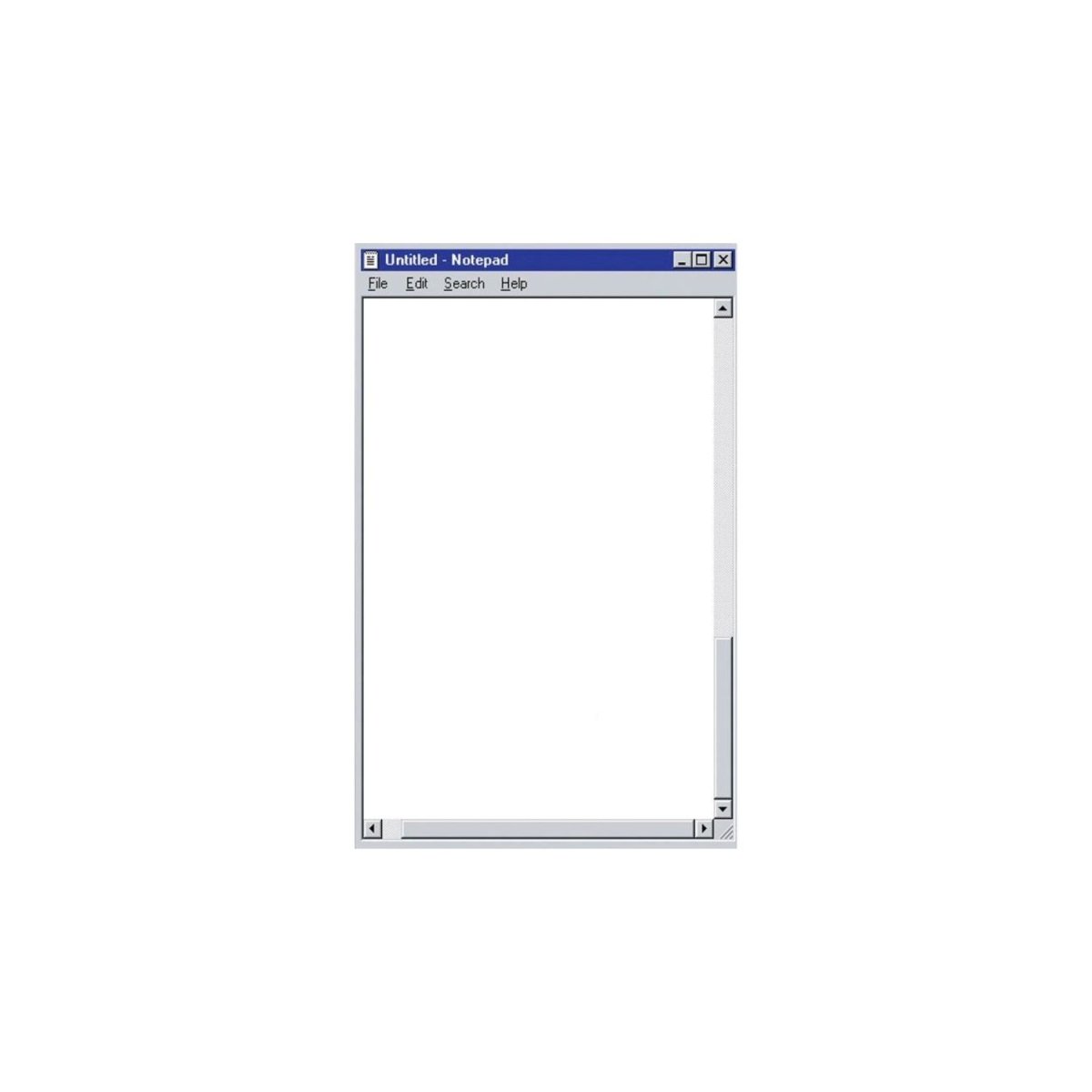 Windows '95 Notepad – Bytes && Pieces